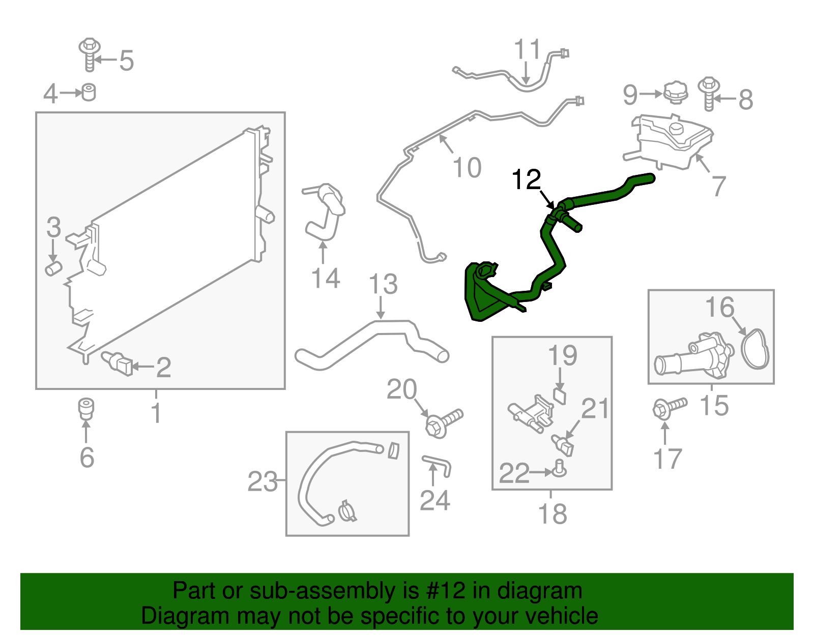 DG9Z-8A365-F - Overflow Hose 2013-2016 Lincoln MKZ | Ford Parts Direct