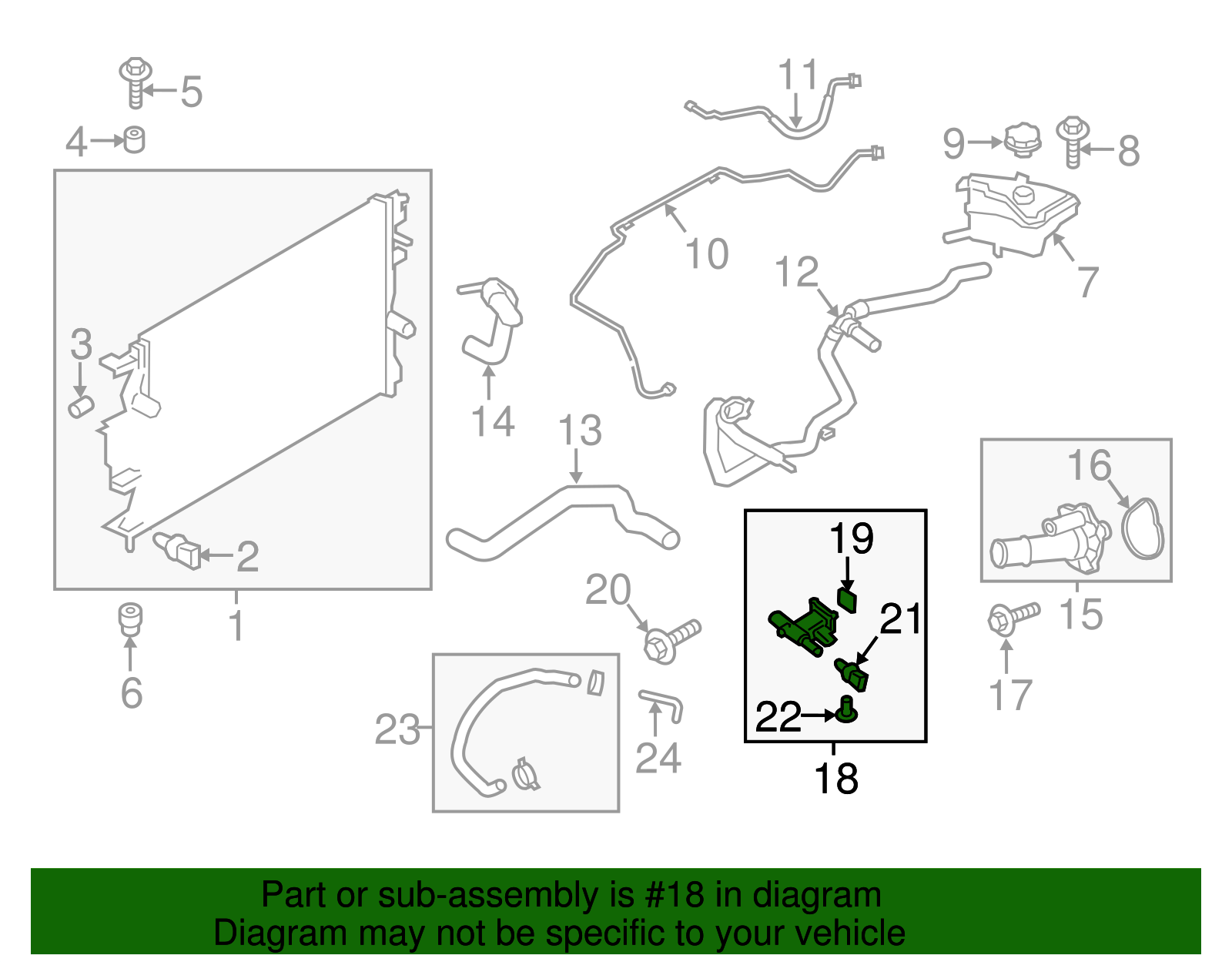2013-2018 Ford Cooling System Bypass Line Adapter CJ5Z-8K556-B | Ford ...