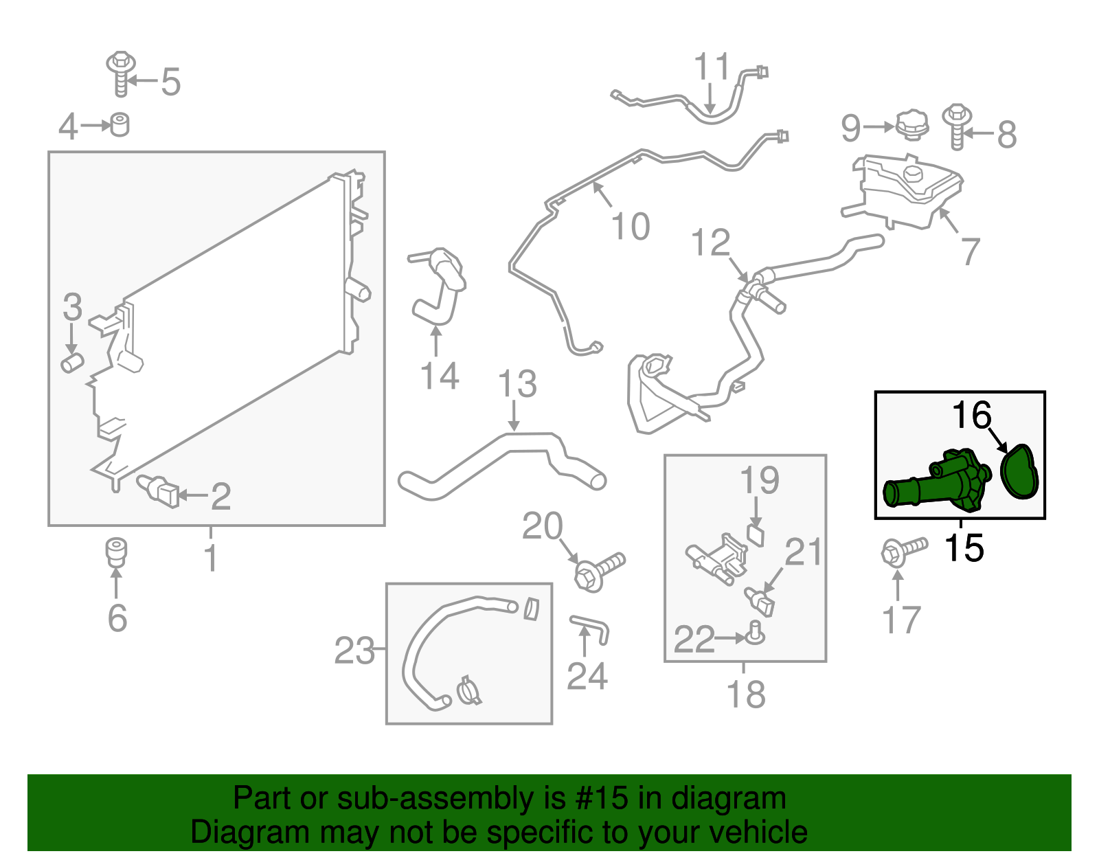 CJ5Z-8575-A - Thermostat Unit 2013-2018 Ford | Big 3 Auto Parts