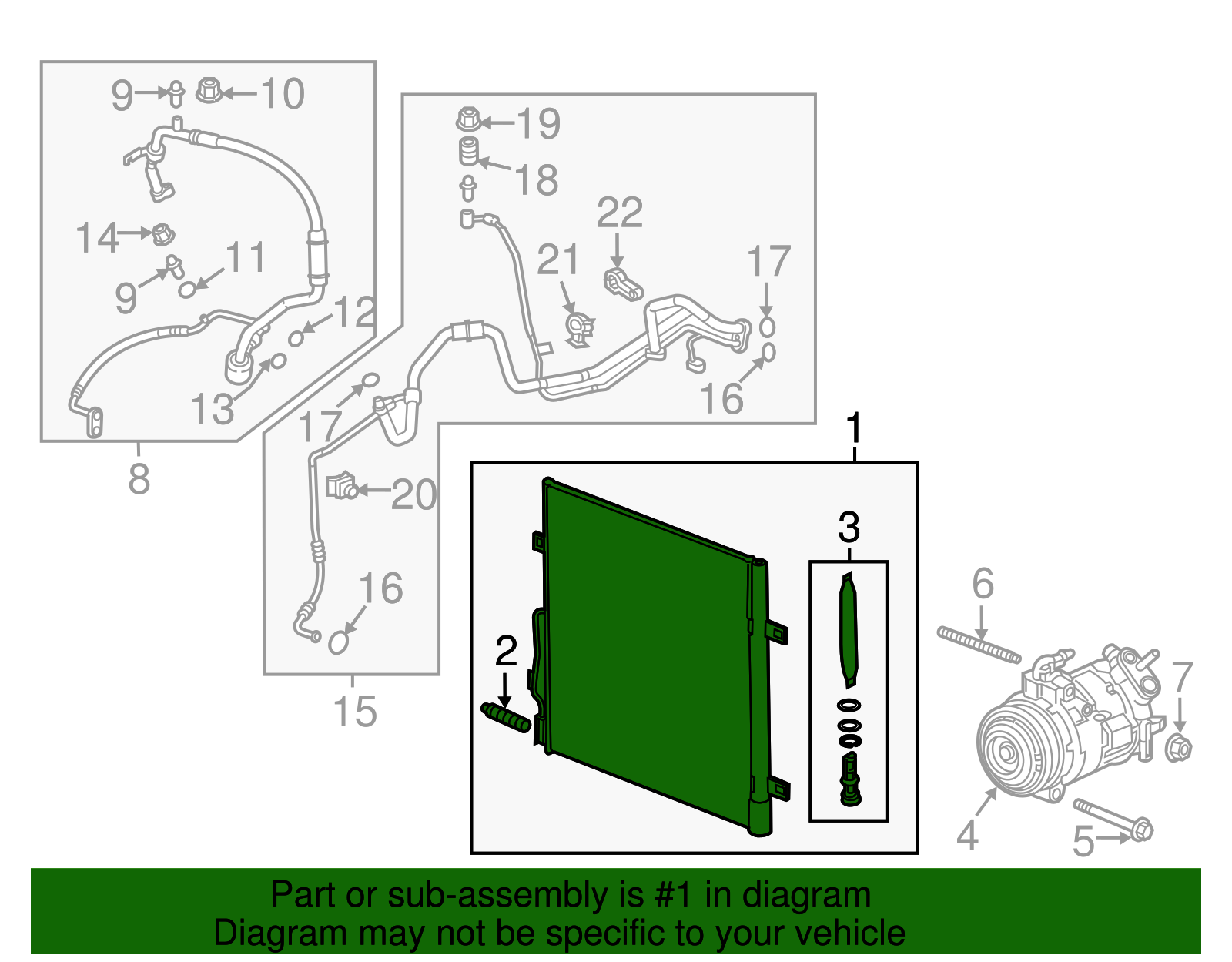 2018-2024 GM Condenser 86515466 | Capital Chevy Parts
