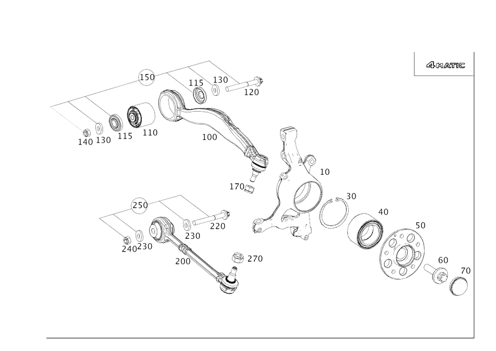 2014-2018 Mercedes-Benz Tension Strut 218-330-13-01 | Benz Parts Online