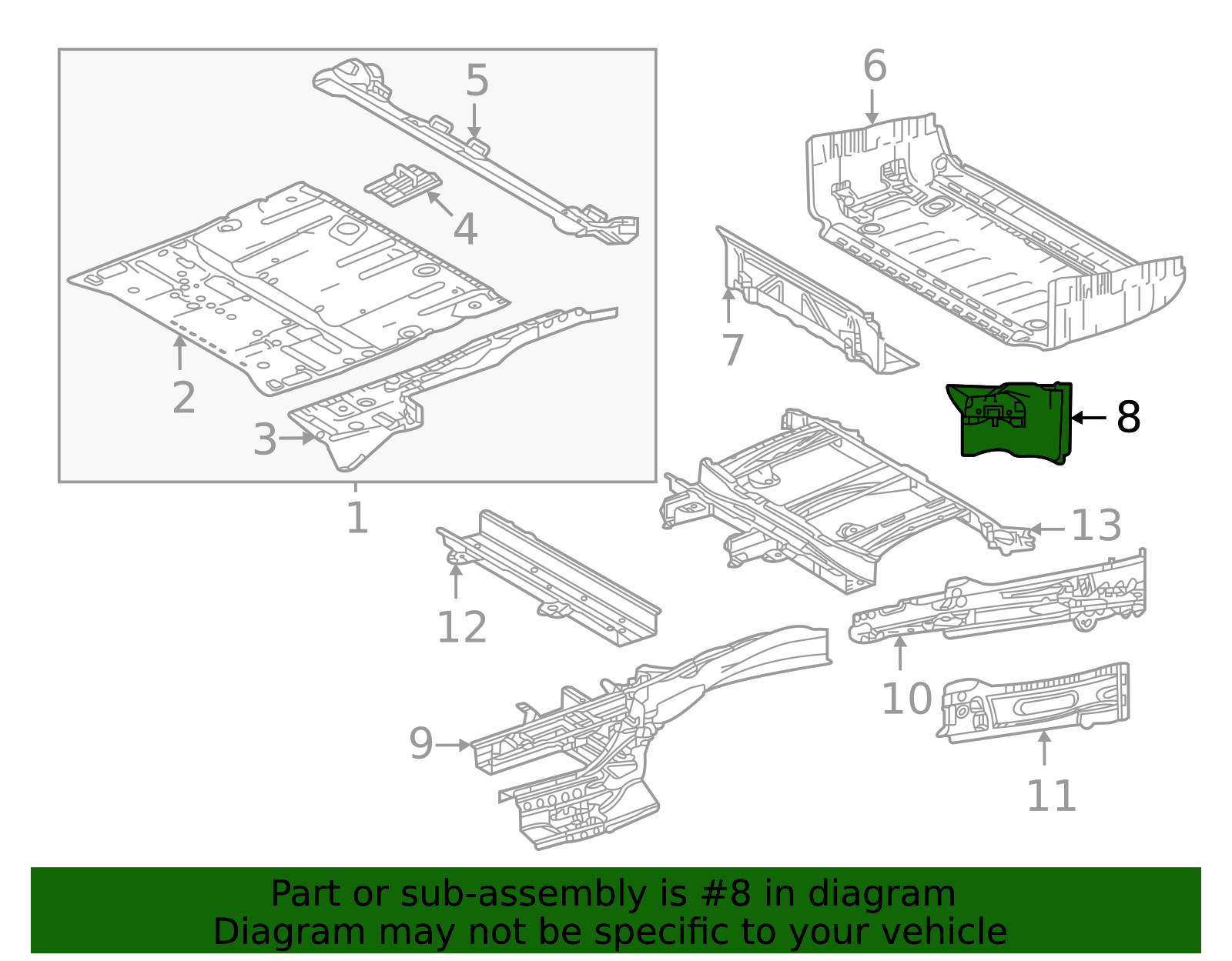 2021-2024 Toyota Sienna Closure Panel 58204-08010 | Toyota Parts Center