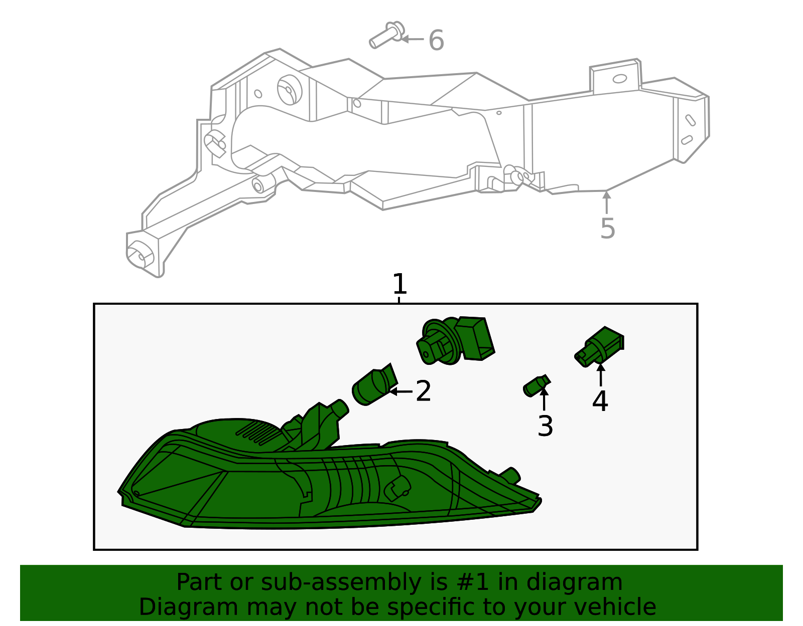 2021-2022 Ford Mustang Park Lamp MR3Z-13200-A | Awesome Parts Ford