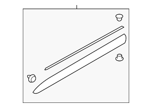 2020-2025 Subaru Outback Lower Molding 91112AN04D | Subaru Parts Store
