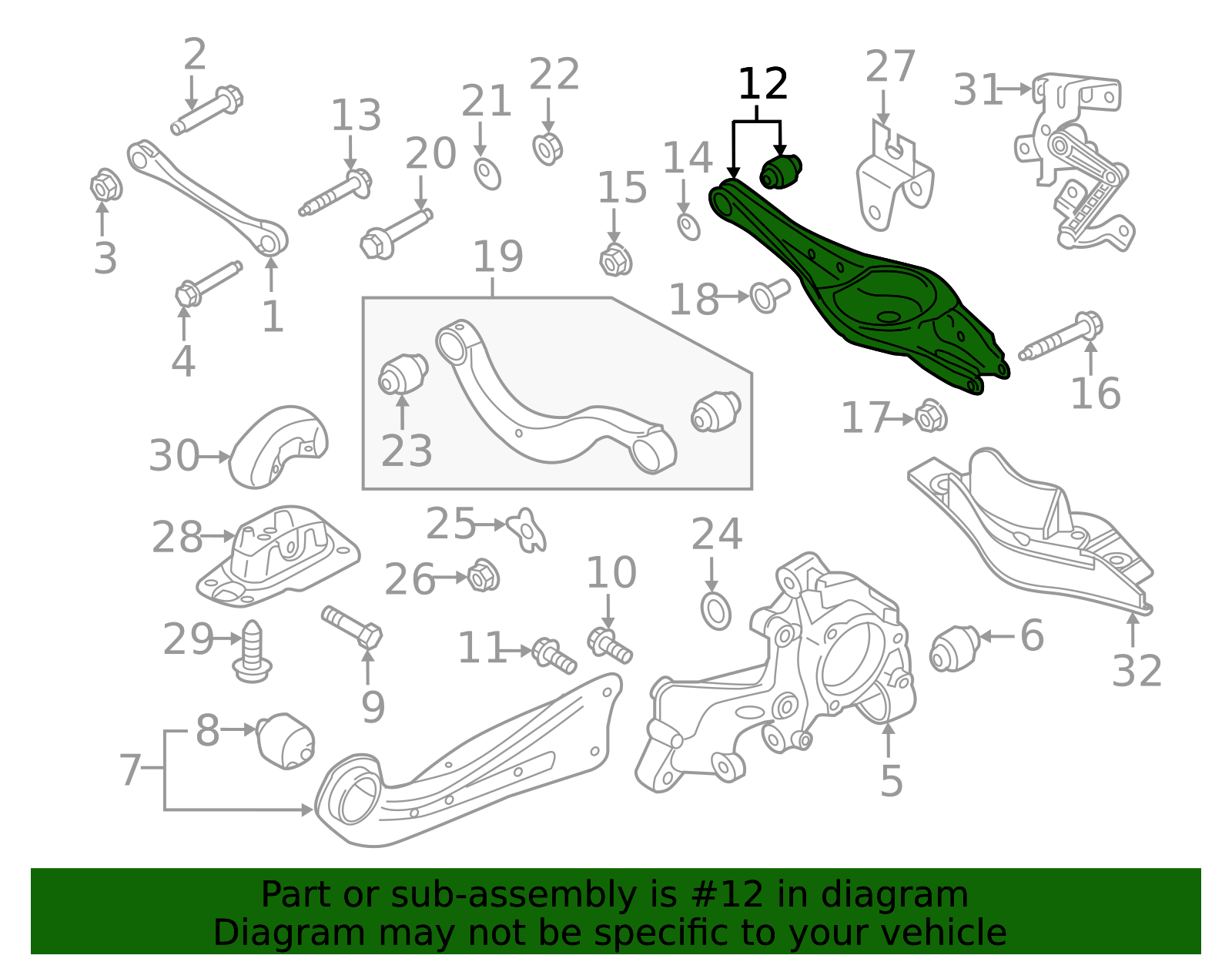 3QF-505-311-B - Lower Control Arm 2018-2025 Volkswagen | Volkswagen ...