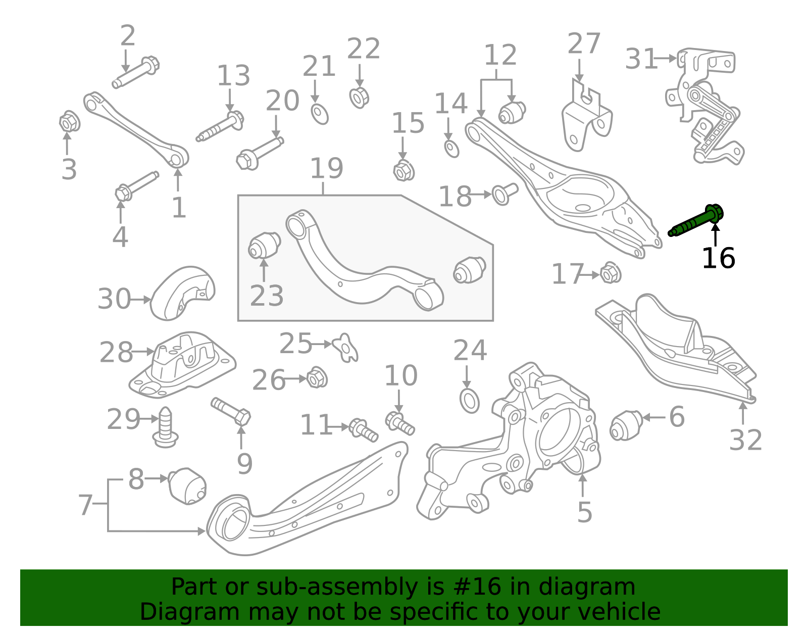 N-106-405-01 - Lower Control Arm Mount Bolt 2009-2025 Volkswagen ...