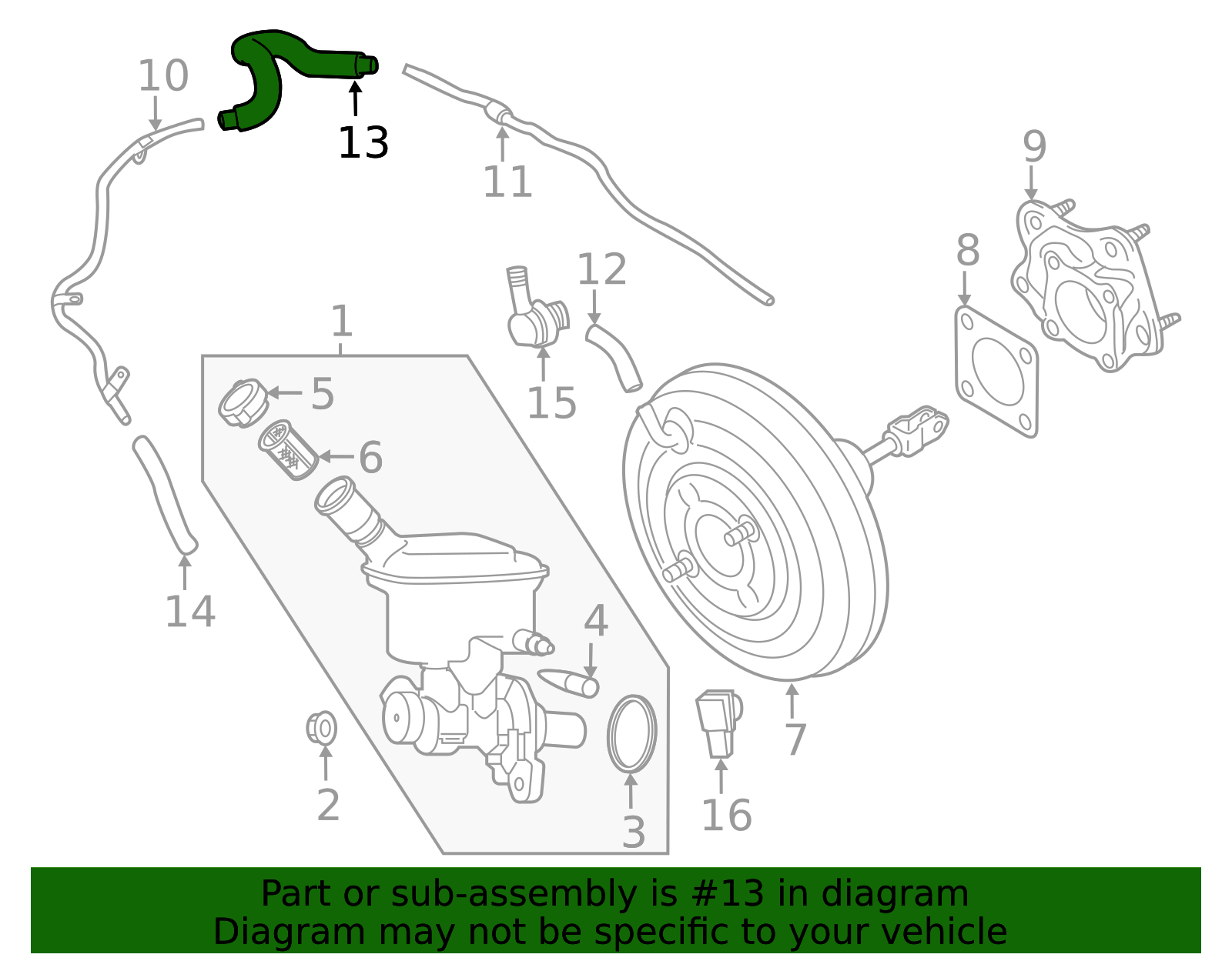 2018-2025 Nissan Vacuum Hose 47472-5RB0A | TascaParts.com