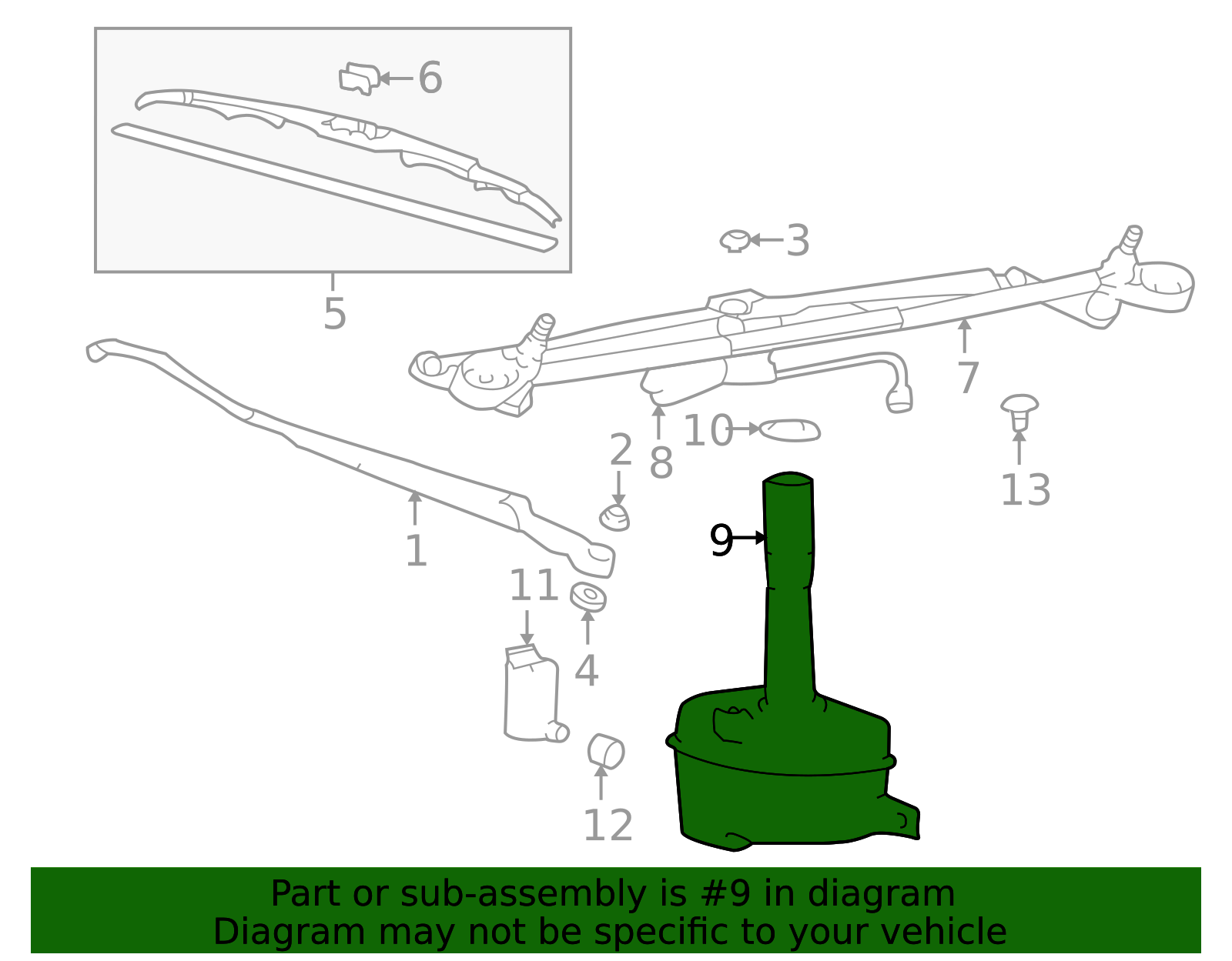 98620-38000 - Washer Reservoir 2001-2006 Kia Optima | Kia.Parts Store