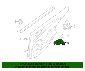 82960-4RA0A - Door Switch Trim Panel 2016-2023 Nissan Maxima | Official ...