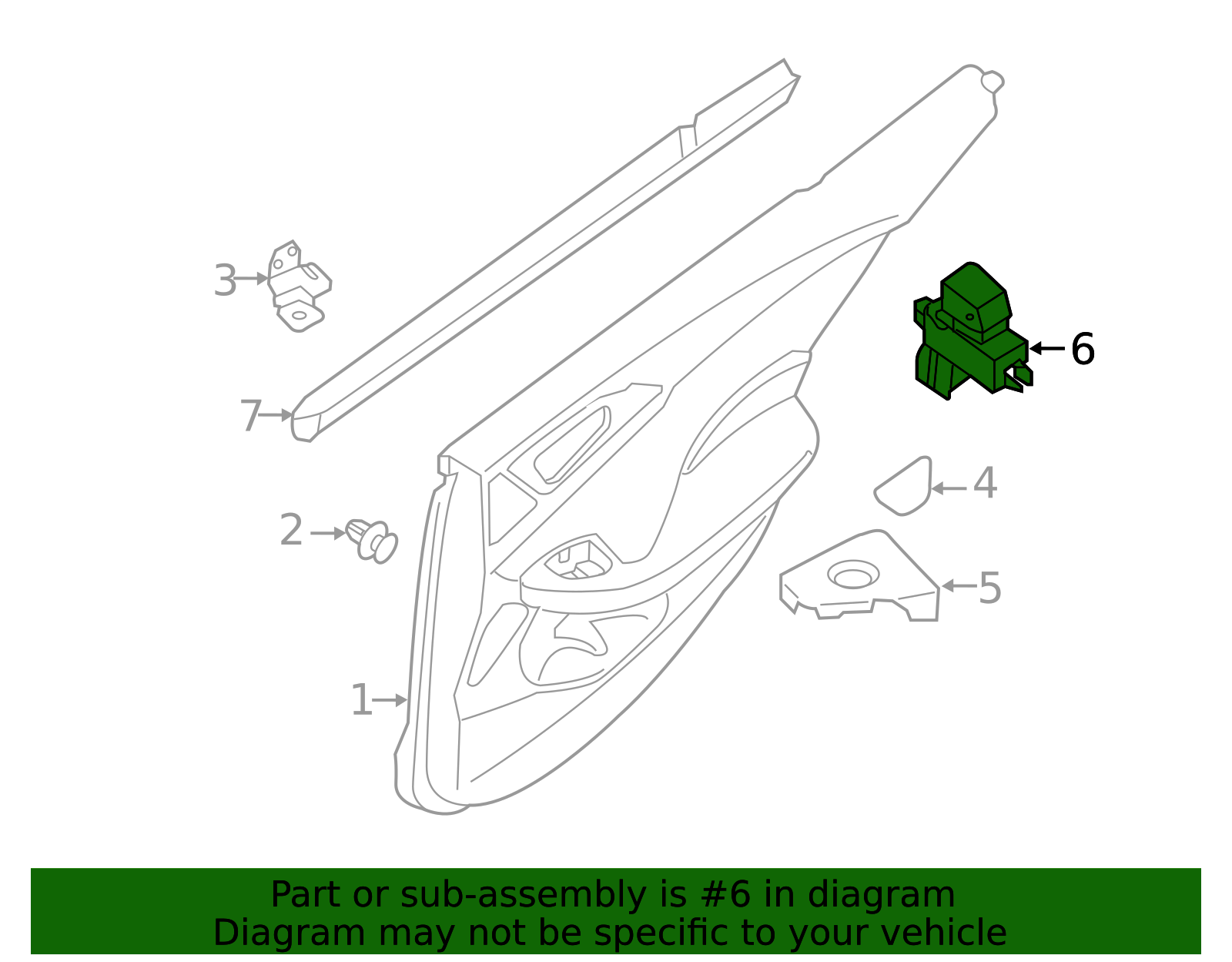 2016-2023 Nissan Maxima Window Switch 25411-4RA1A | TascaParts.com