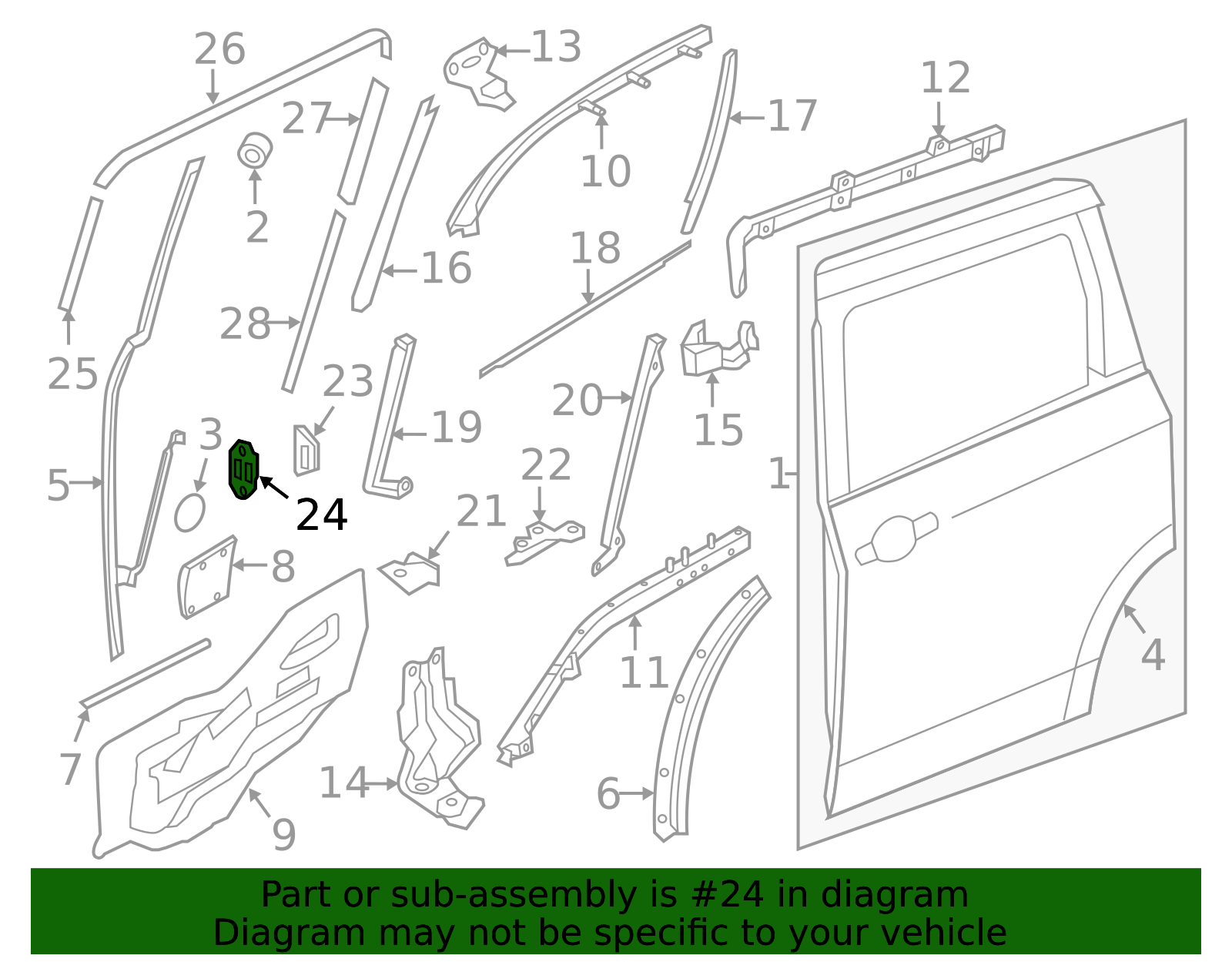 2011-2017 Nissan Quest Dovetail Latch 82476-1JA0A | Team Nissan Inc.