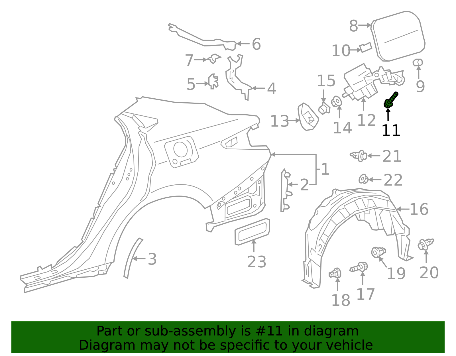 90269-06017 - Fuel Door Rivet 2002-2025 Lexus | Longo Lexus Parts