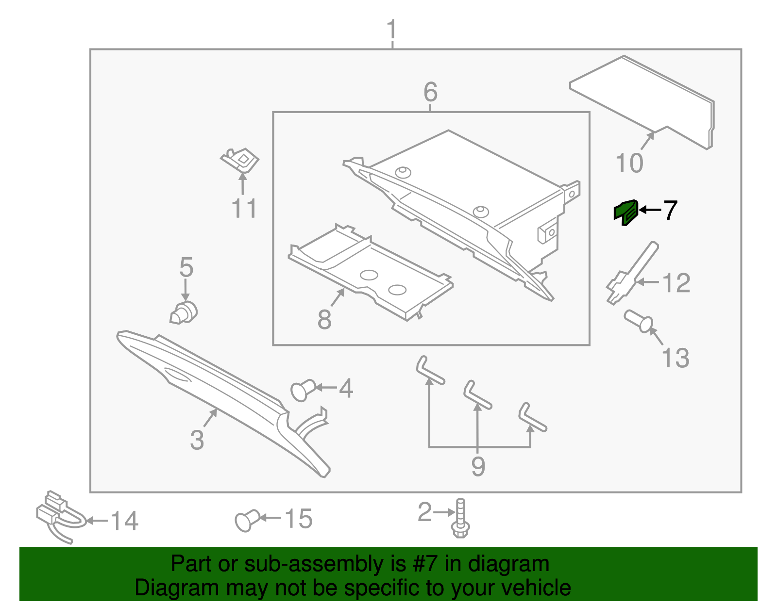 Genuine OEM Ford Part - Glove Box Frame Retainer Clip W790172-S900 ...