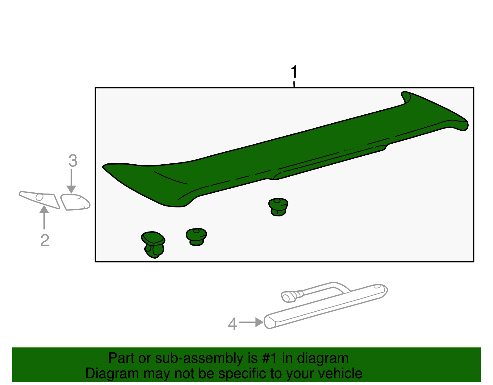 1998-2008 Toyota Corolla 1998-2008 Toyota Corolla - Spoiler 76871-02900 ...