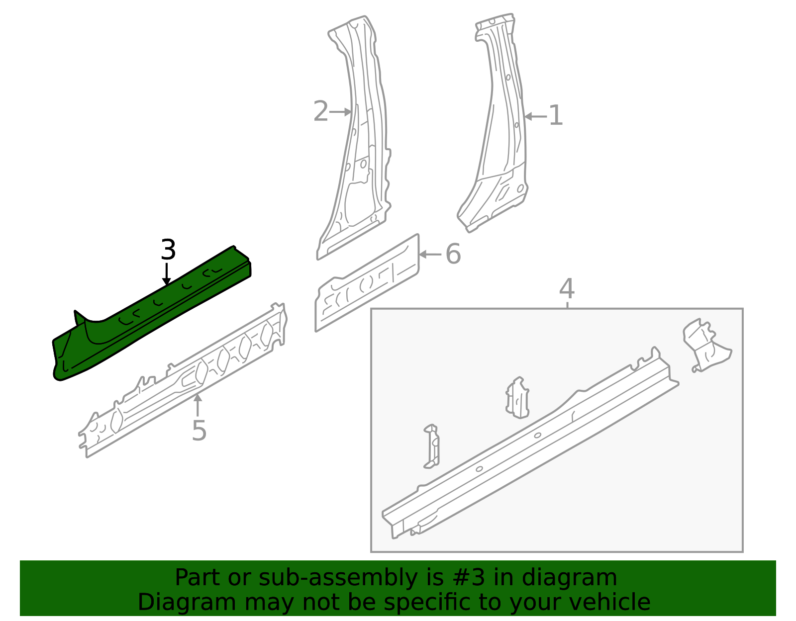 2022-2025 Toyota GR86 Rocker Panel SU003-09490 | Toyota Parts Center