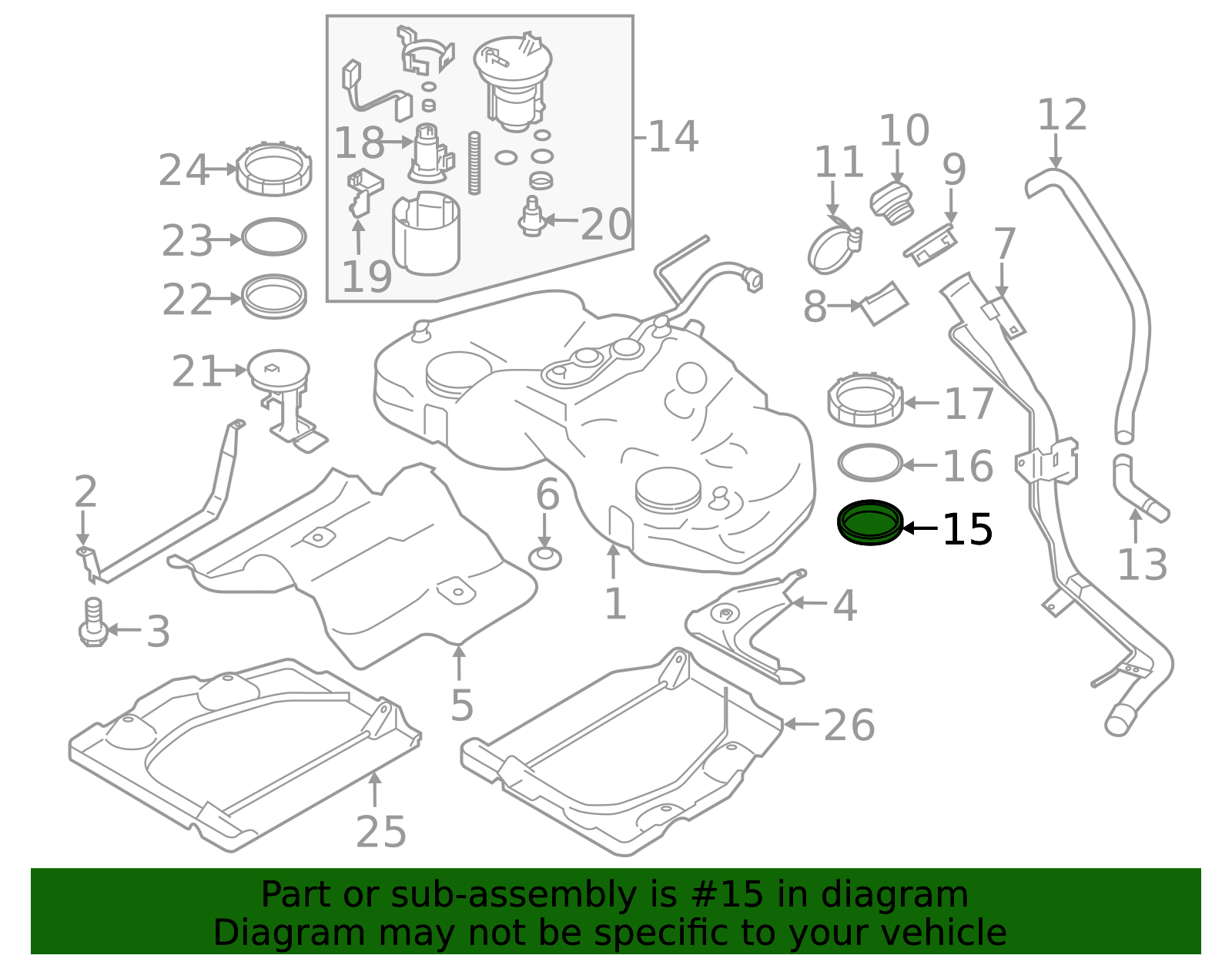 2013-2020 Toyota Fuel Tank Sending Unit Gasket SU003-07284 | Toyota ...