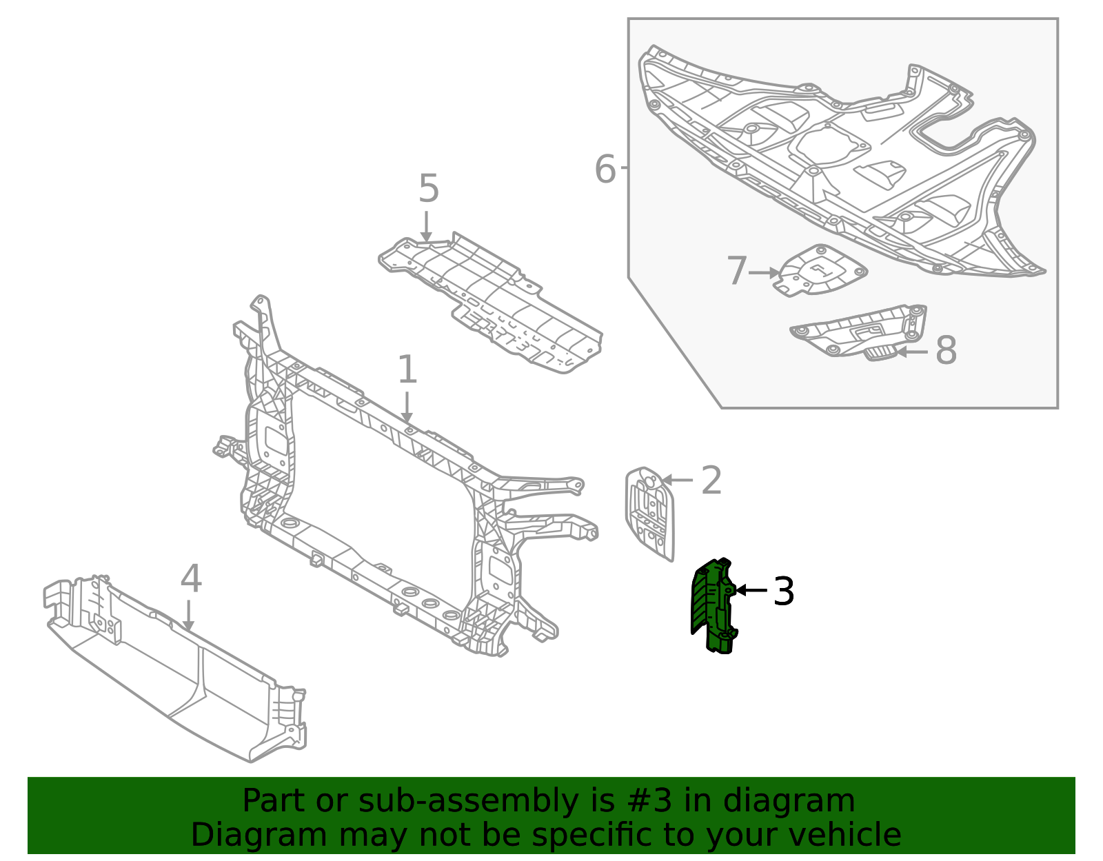 2022-2025 Hyundai Tucson Air Deflector 29136-N9000 | World OEM Parts ...