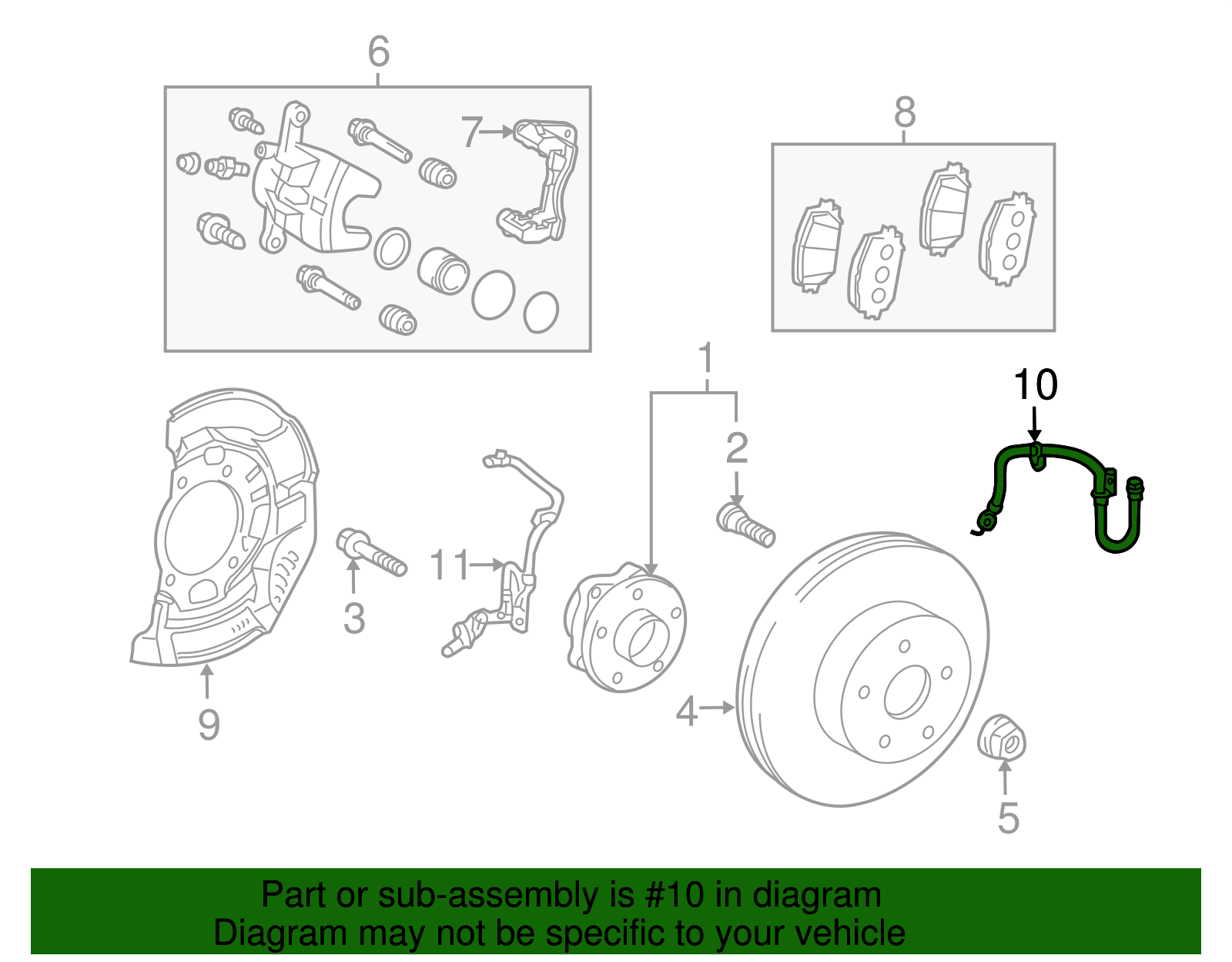 2016-2025 Toyota Brake Hydraulic Hose 90947-A2111 | Toyota Parts Center