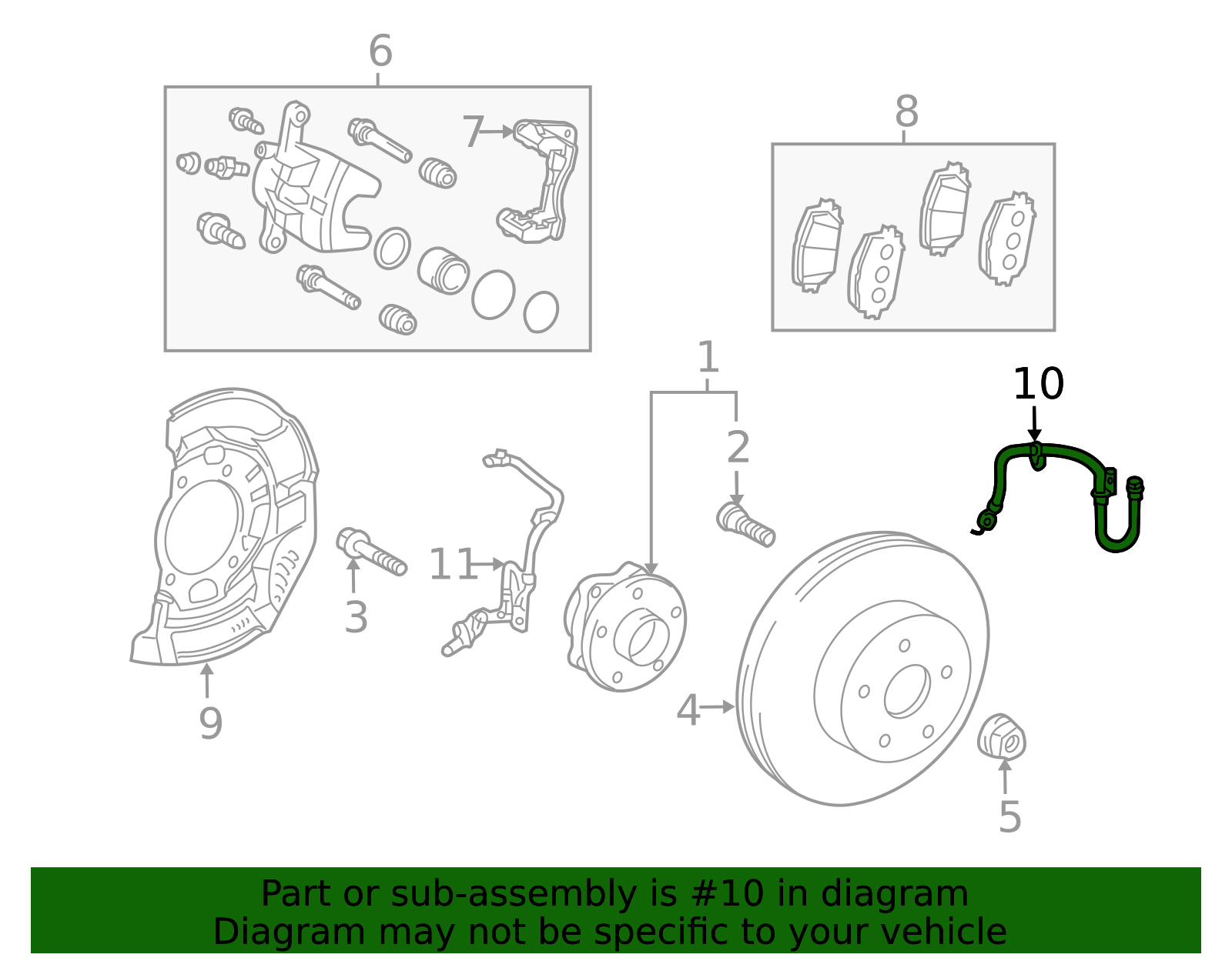 2016-2026 Toyota Brake Hydraulic Hose 90947-A2111 | OEM Parts Online