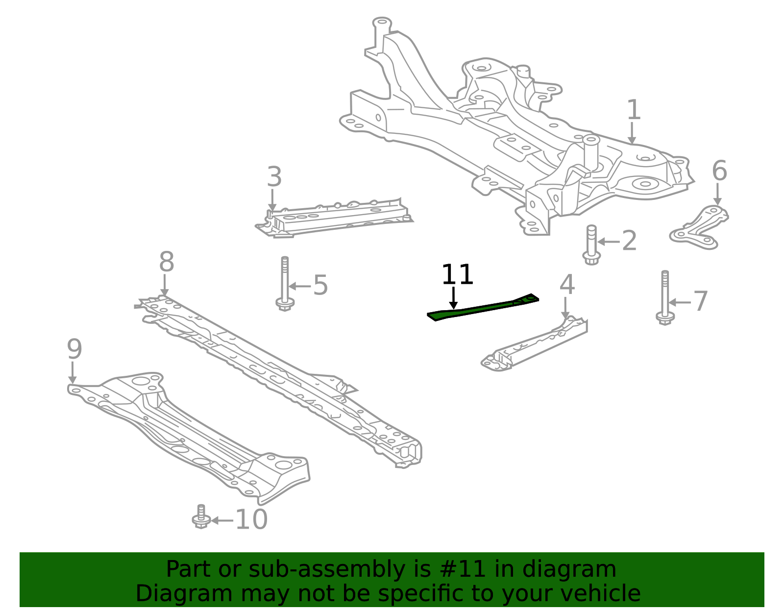 51408-47020 - High-Quality Suspension Subframe Reinforcement Bracket ...