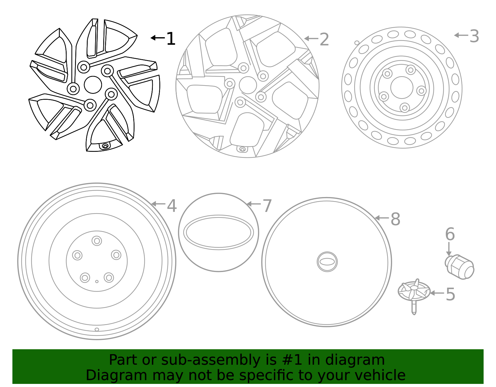 Genuine Wheel, Alloy for 2020-2025 Hyundai Venue | Part# 52910-K2100 ...