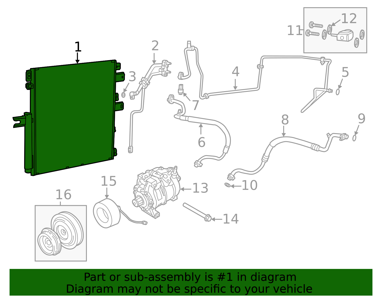 68322496AC - OEM Air Conditioning Condenser For 2019-2024 Ram 3500 ...