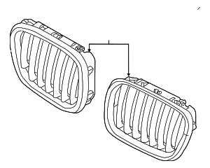 51-13-7-316-061 - Grille - 2014-2018 BMW X5 | BMWPartsHub