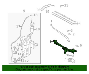 98120-L2000 - Wiper Transmission 2021-2026 Kia K5 | Kia.Parts Store