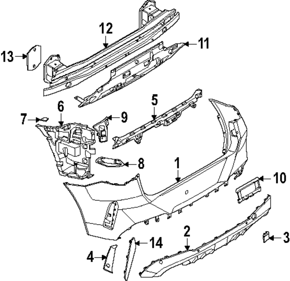 51-12-5-A29-2D6 - Bumper Cover Support Rail Bracket 2025 BMW X3 | BMW ...