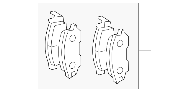 4605A261 - Brake Pads Front 2006-2017 Mitsubishi | Mitsubishi Direct Parts