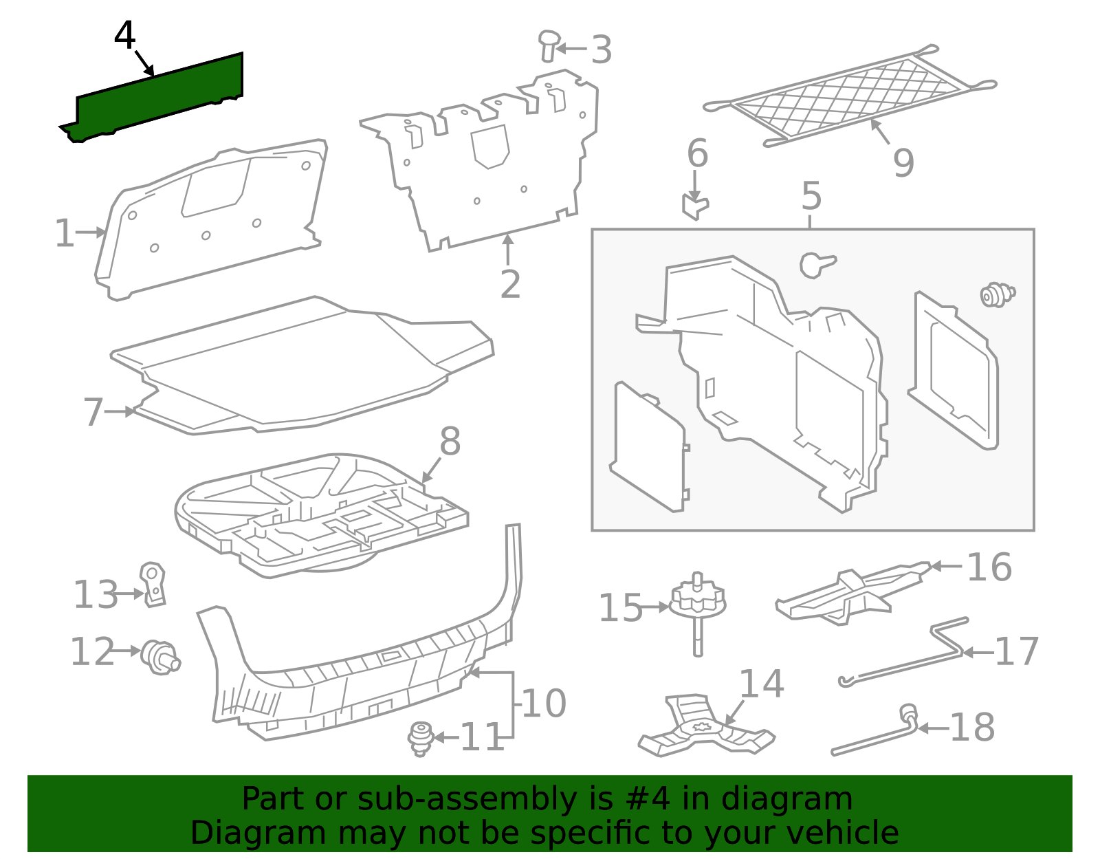 64713-07010-C0 - High-Quality Deck Lid Trim for 2013 Toyota Avalon ...