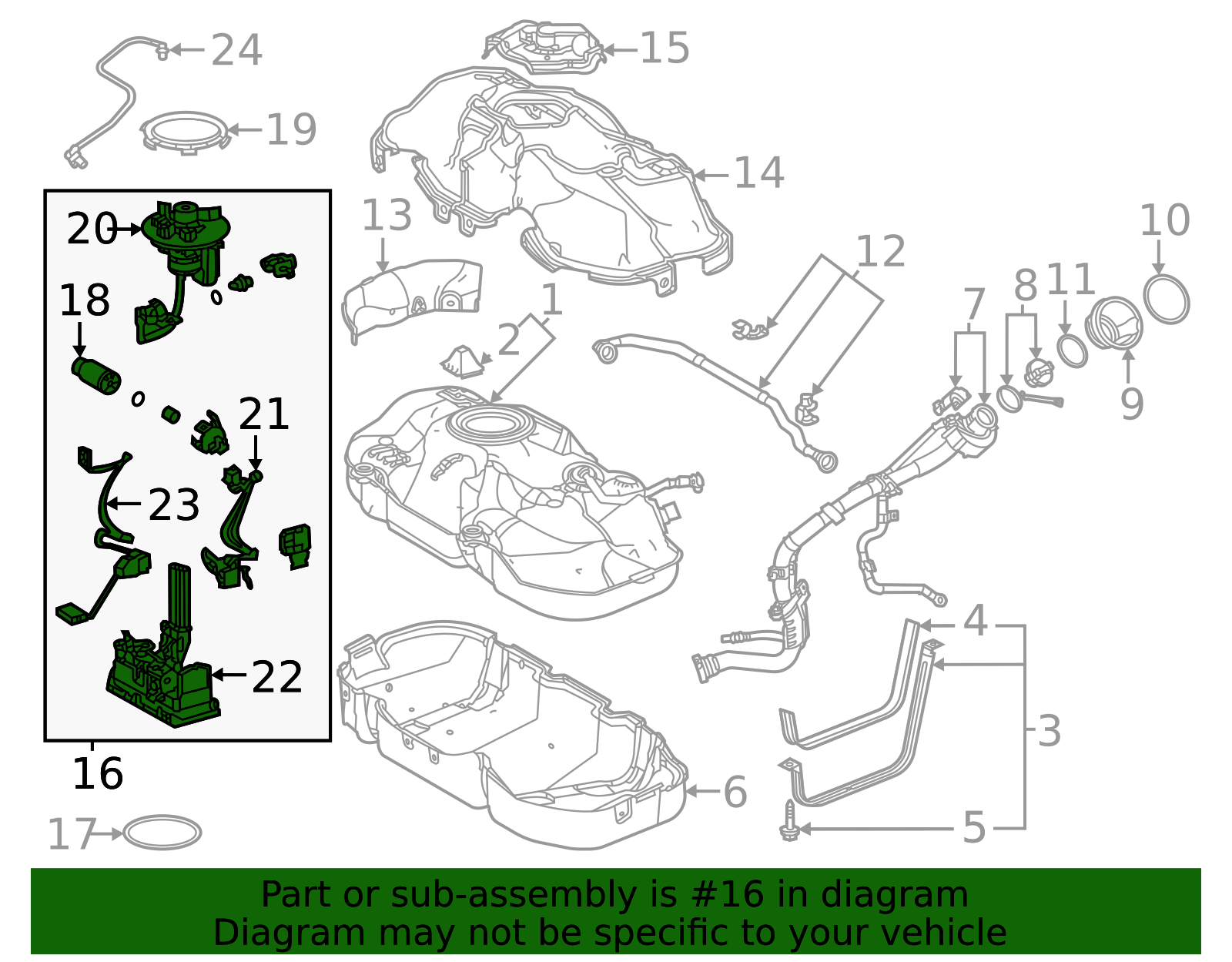 77020-42270 - 2021-2024 Toyota RAV4 Prime - Fuel Pump Assembly ...