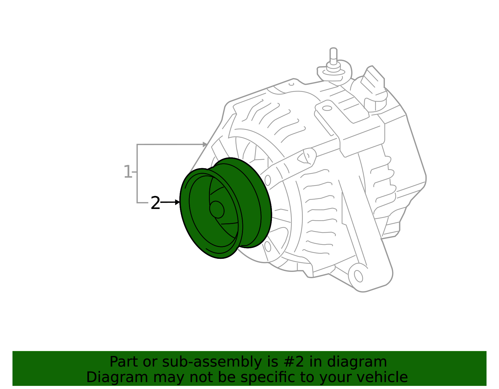 27415-0W021 - High-Quality Alternator Pulley for 2009-2019 Toyota ...