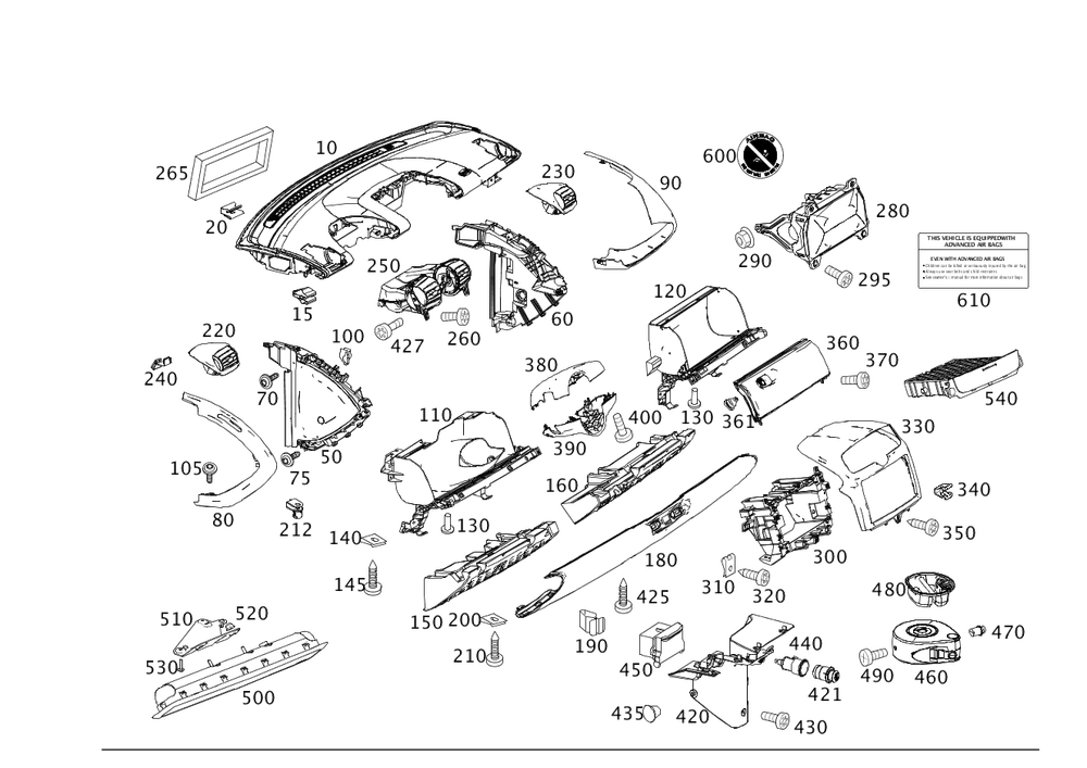 0029916170 - Fastening Clip 2009-2018 Smart Fortwo | Mercedes-Benz USA ...