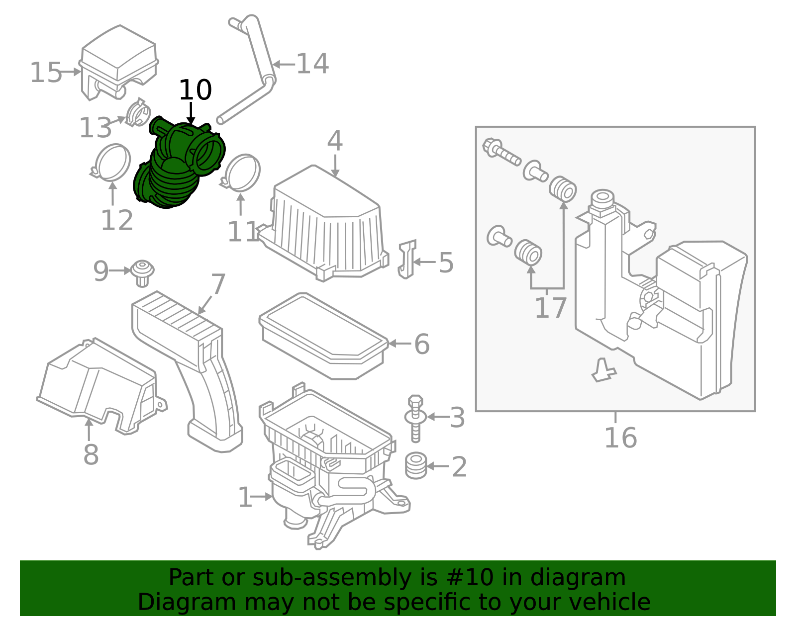28138-2K600 - Breather Tube 2012-2013 Kia Soul | Kia.Parts Store