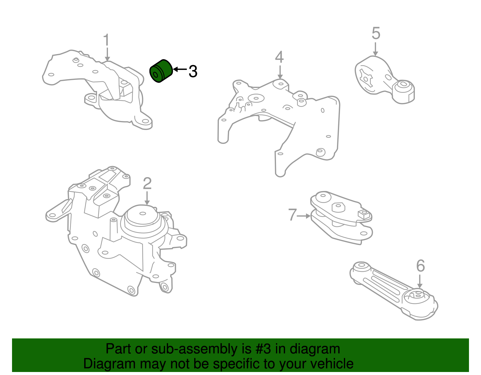 2015-2020 Nissan Rogue Side Mount Damper 11375-5HA0A | Hoffman Nissan Parts