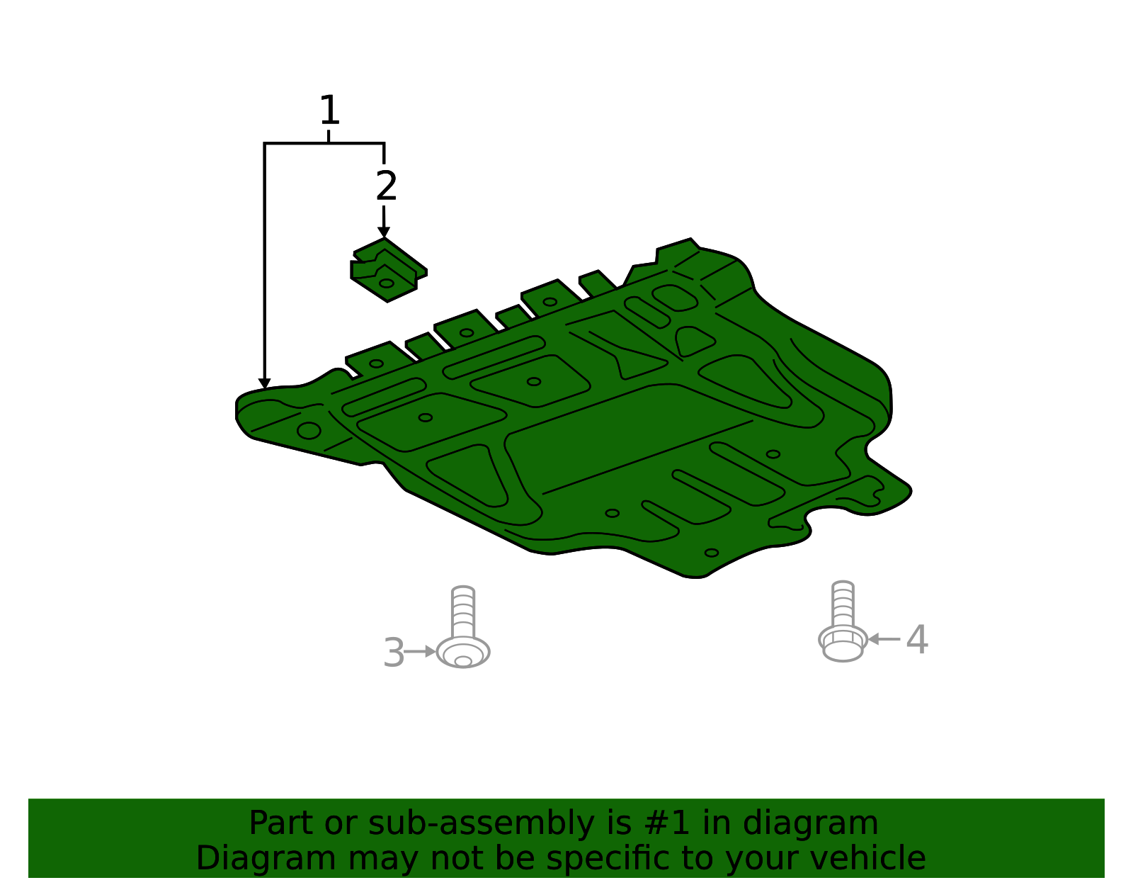 Genuine Audi 5QF-825-235-C | Lower Shield | FREE Shipping on Most ...