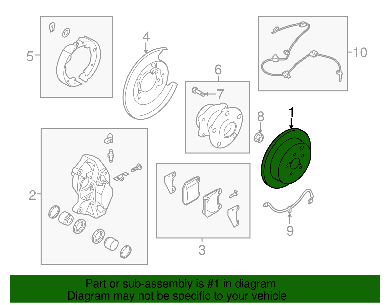 2018-2025 Subaru Disc Brake Rotor 26700VA010 | Buy Subaru Parts