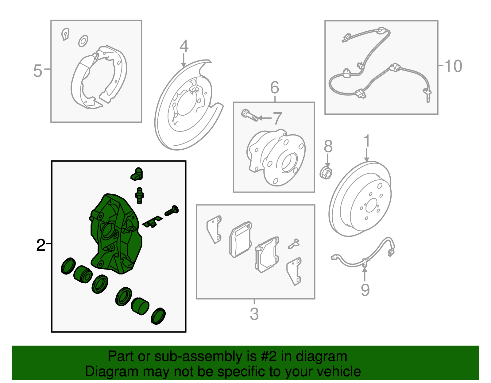 2018-2021 Subaru WRX STI 2018-2021 Subaru WRX STI - Disk Brake Kit Pad ...
