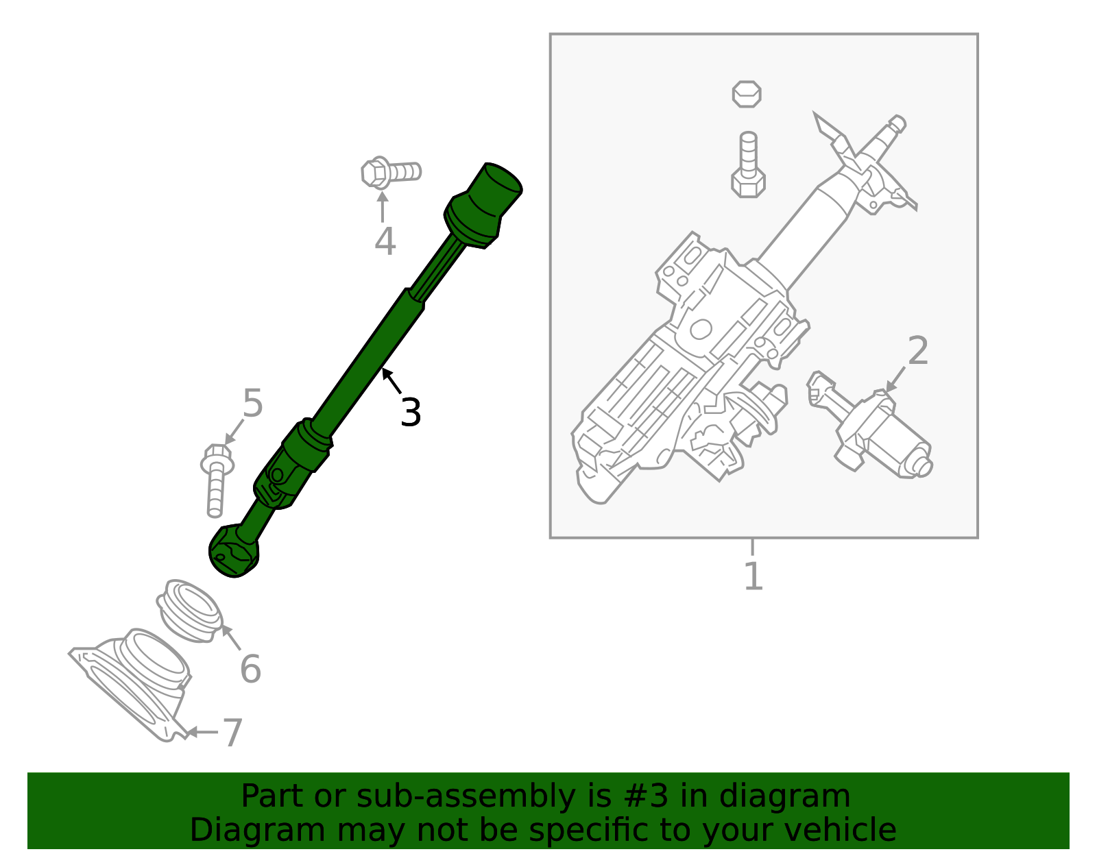 48080-3JA0A - High-Quality Steering Shaft for 2013-2020 INFINITI ...