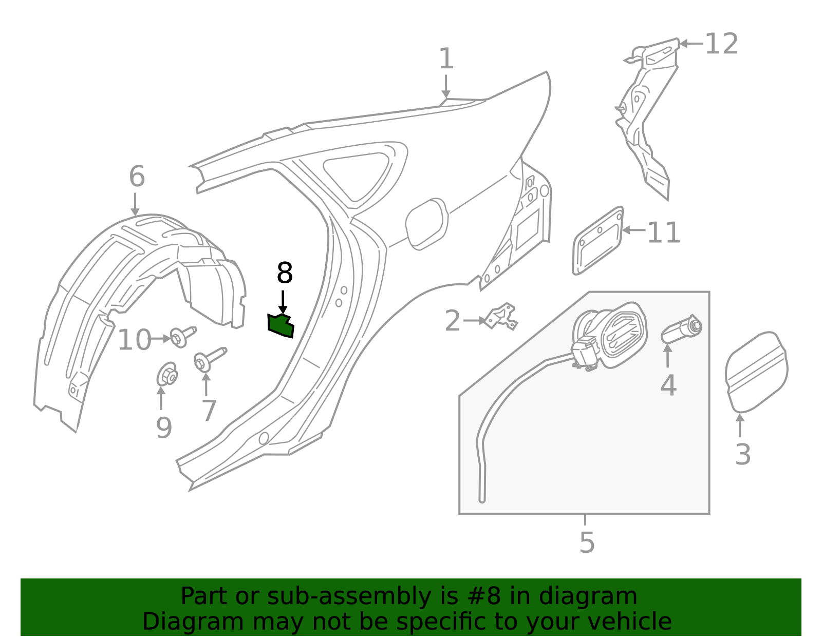 2011-2025 Ford Bumper Cover Spacer Panel Nut -W714205-S307 | TascaParts.com