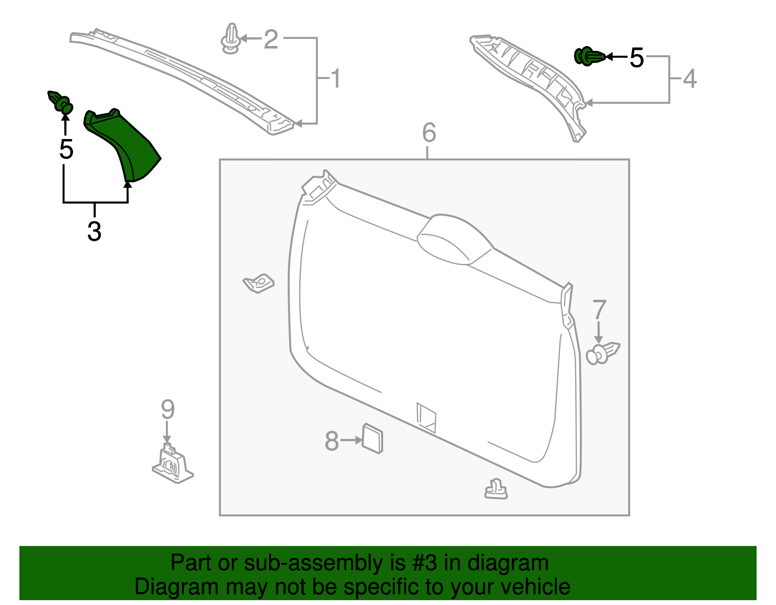 84435-T0A-A01ZA - Side Trim 2012-2016 Honda CR-V | Honda Parts Online