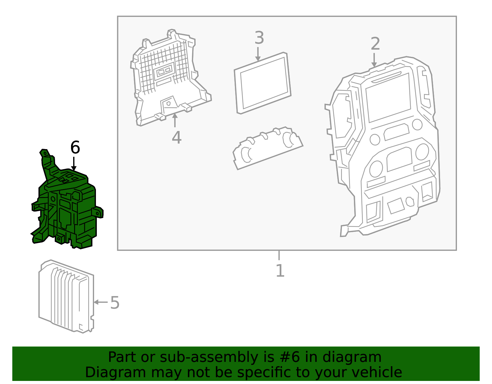Radio Mounting Bracket 84774485 GM | GMPartsDirect.com