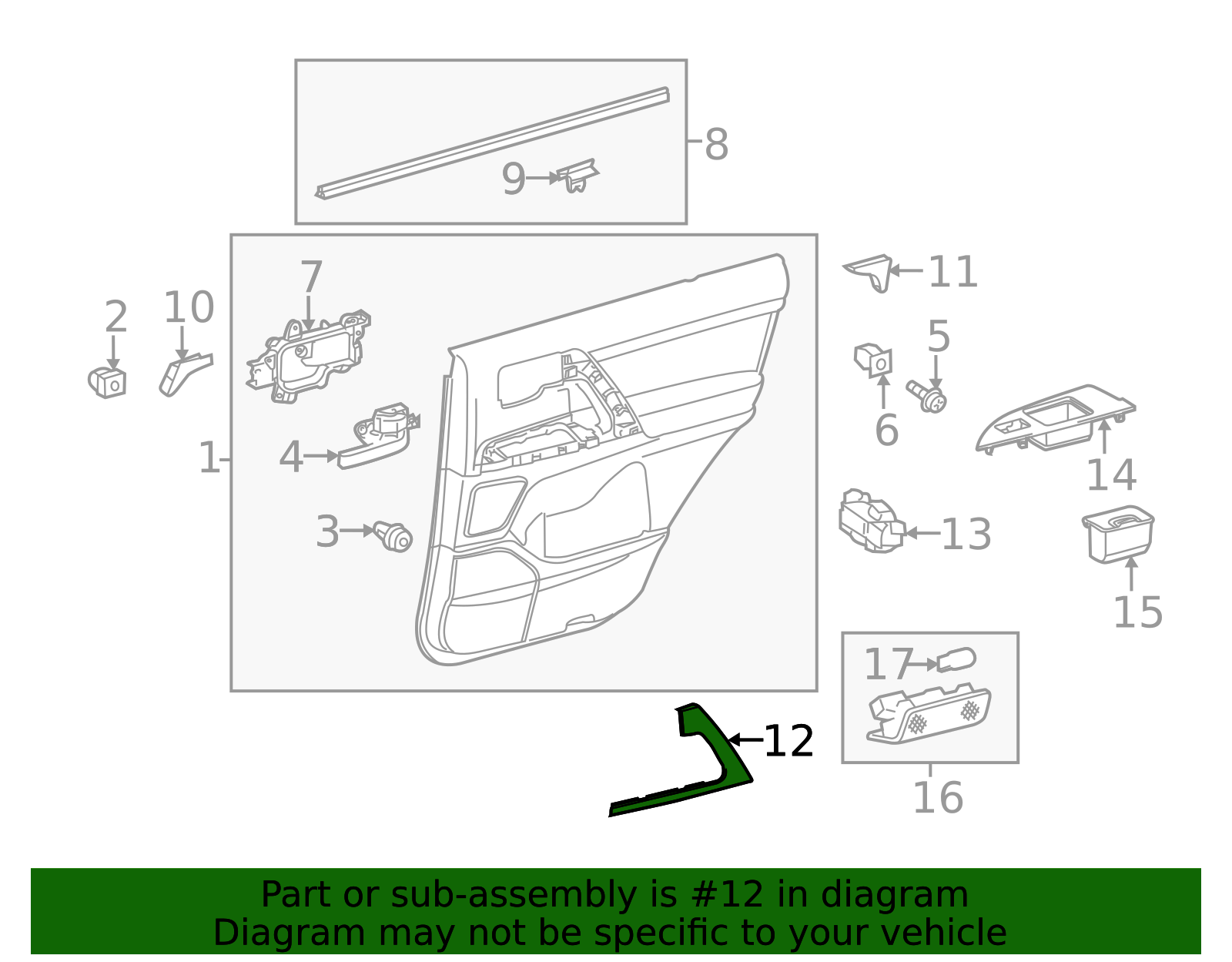 74646-60040 - High-Quality Door Panel Handle Cover for 2013-2015 Toyota ...