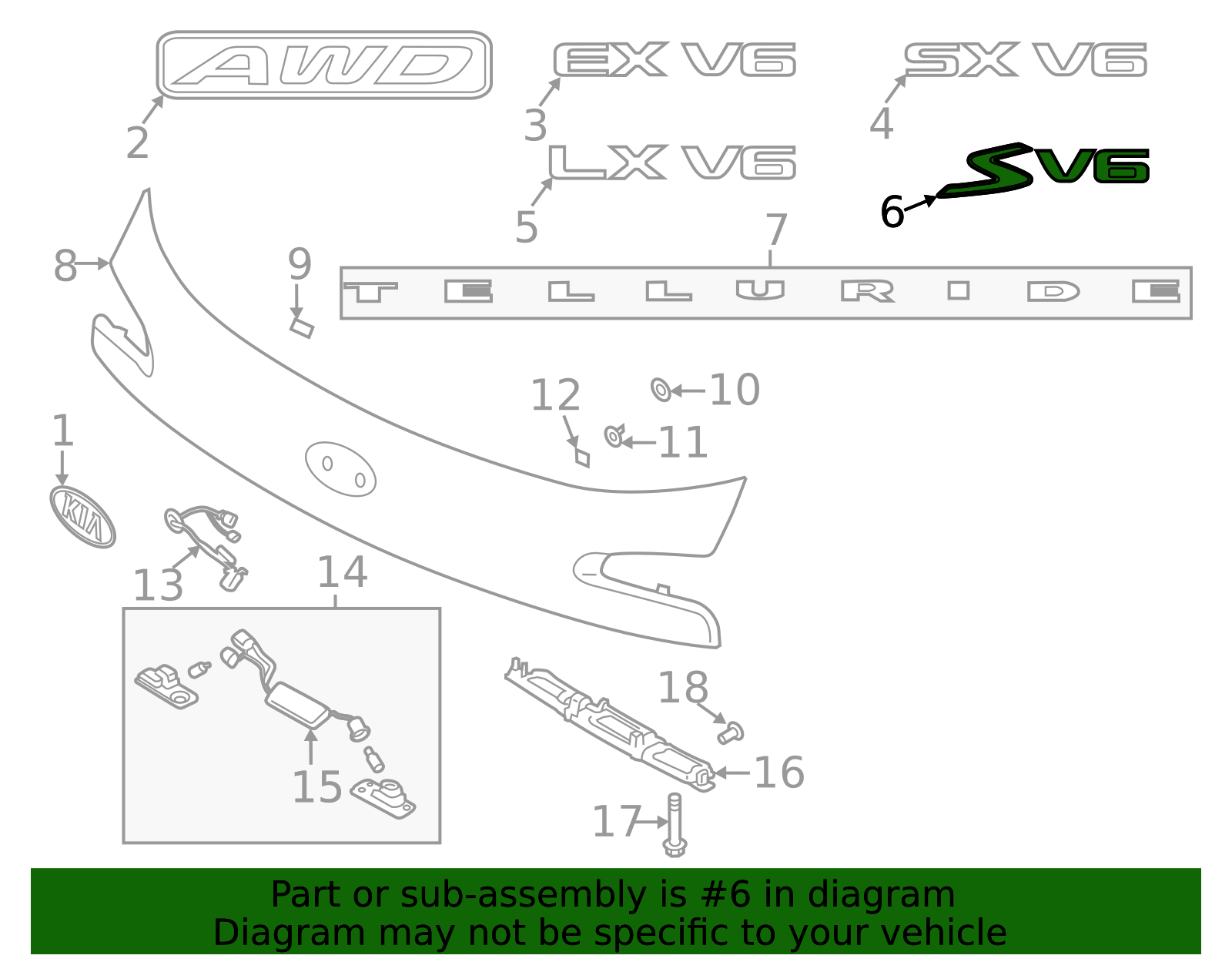 86313-S9020 - Nameplate Kia.Parts Store