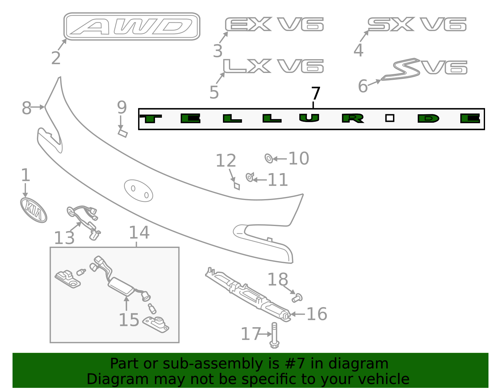 86310-S9050 - Nameplate 2020-2021 Kia Telluride | Kia.Parts Store