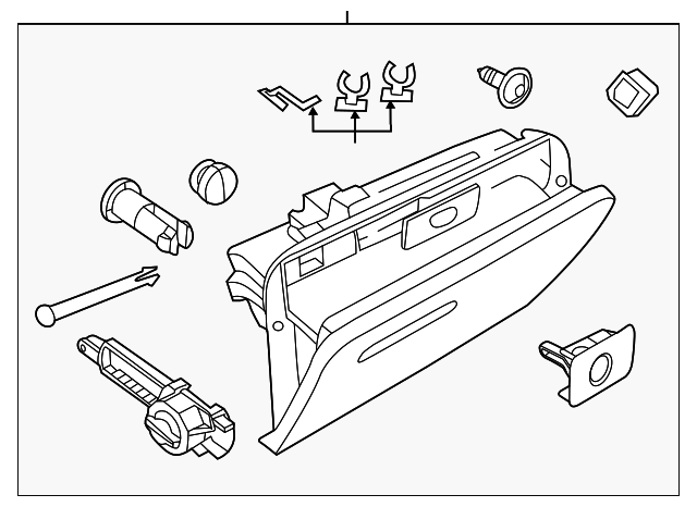 2012-2019 Volkswagen Beetle Glove Box Assembly 5C1-857-097-F-PX7 ...