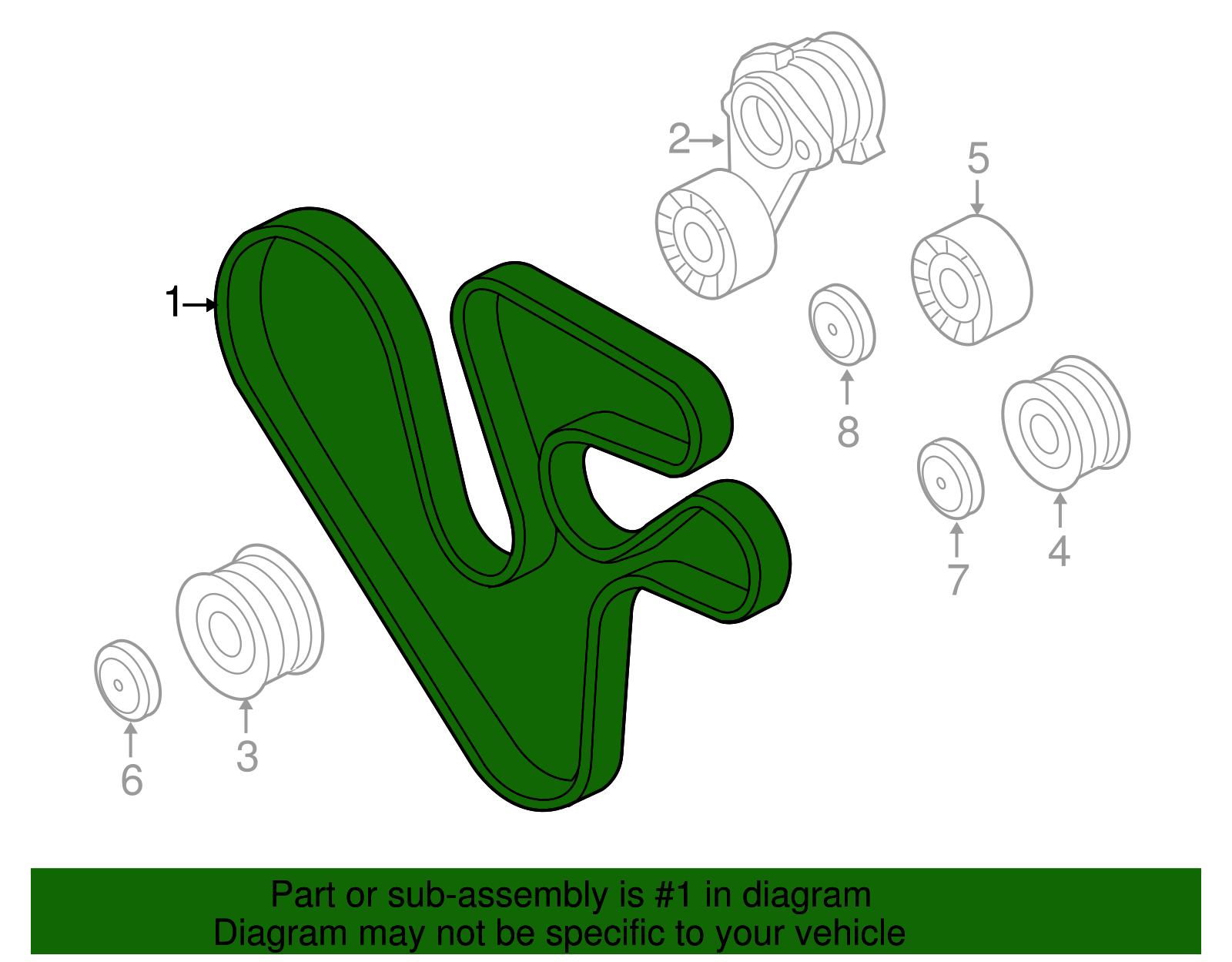 11287628279 - 2008-2012 BMW Serpentine Belt (11-28-7-628-279) | BMW of ...