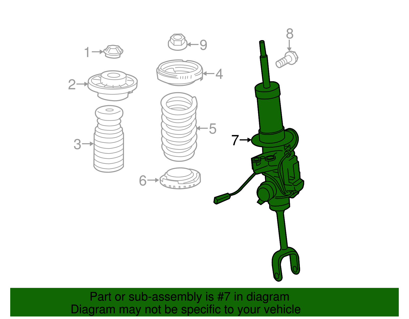 37-11-6-796-939 - Suspension Strut - 2010-2013 BMW | BMW Parts Exchange