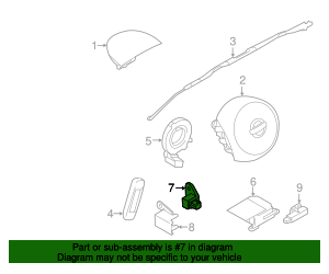 2013-2021 Nissan Ft Impact Sensor 98581-3JA8A | Nissan Parts Central